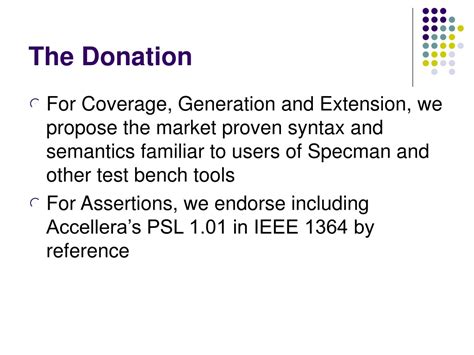 Ppt Verilog Verification Donation Bridging Design To Verification