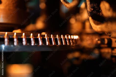 Weapon Bullets In The Making The Bullets Are Mounted In A Carousel Holder Stock Photo Adobe