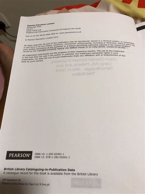 Object Oriented Software Engineering Textbook Hobbies And Toys Books And Magazines Textbooks On