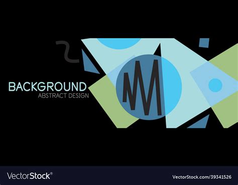 Abstract Background Blocks Lines Triangles Vector Image