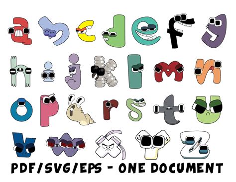 Alphabet Lore Lowercase A To Z One Document Etsy New Zealand