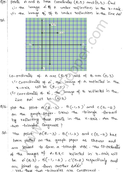 reflection class 10 icse ml aggarwal a plus topper