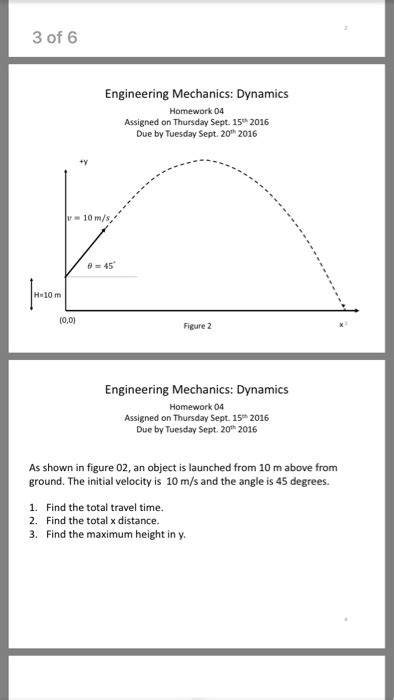 Solved As Shown In Figure An Object Is Launched Chegg