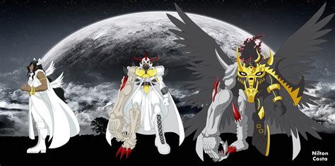 Bagramon Darknessbagramon Digimon Highres Angel Boy Armor Claws