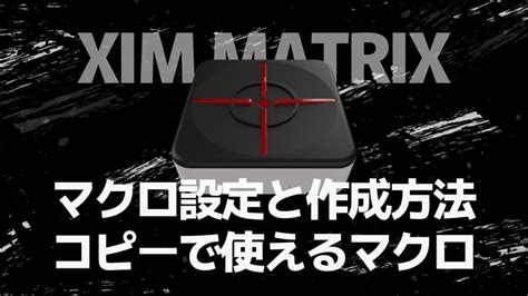 Xim Matrix 武器自動判別・切り替え設定方法【アンチリコイル】 Xim部 Xim Matrix 設定