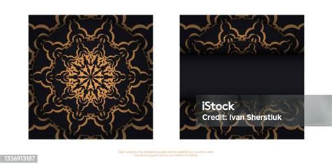 텍스트와 빈티지 장식품을위한 장소와 초대 카드 템플릿 럭셔리한 벡터 블랙 컬러 엽서 디자인 0명에 대한 스톡 벡터 아트 및 기타 이미지 Istock