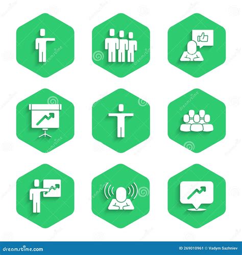 Set Head Hunting Graph Schedule Chart Project Team Base Team Leader Chalkboard With