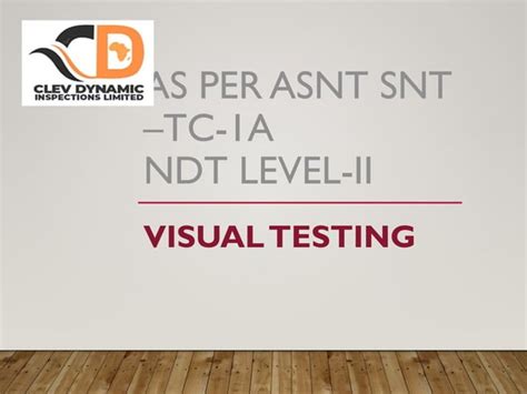 Visual Inspection Testing Slides Pptx