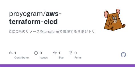 Github Proyogram Aws Terraform Cicd Cicd系のリソースをterraformで管理するリポジトリ