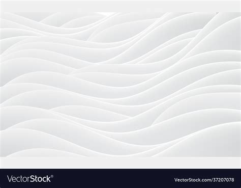 Abstract White Wave Curve Overlap Background Vector Image