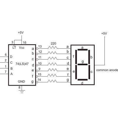 IC BCD To Segment Decoders Drivers Common Anode Makers Electronics