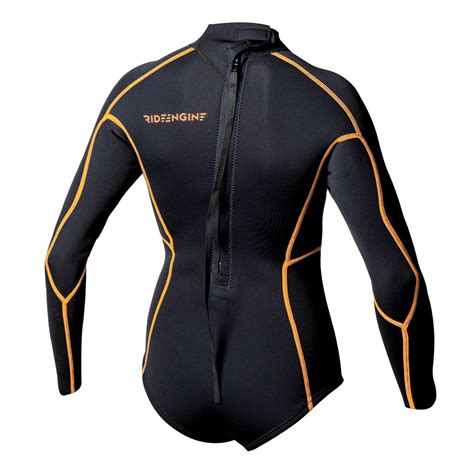Womens Sensor 2mm Back Zip Long Sleeve Bikini Springsuit Ride Engine