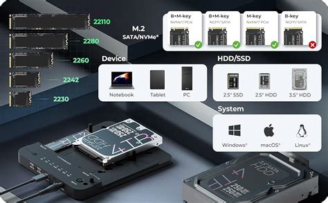 Estación De Acoplamiento M 2 Nvme Y Sata Ssd Hdd Icy Box Usb C 10gbps Estación De Clonación