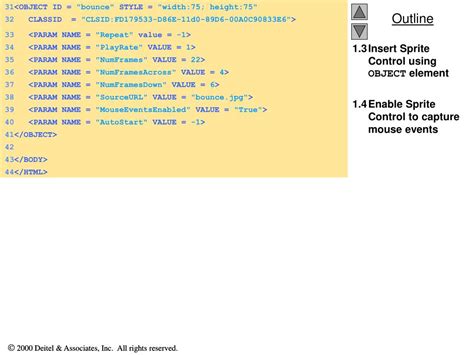Ppt Chapter 20 Dynamic Html Path Sequencer And Sprite Activex