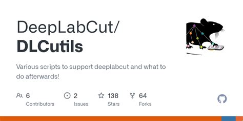 Github Deeplabcut Dlcutils Various Scripts To Support Deeplabcut And What To Do Afterwards