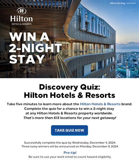 Hilton Discovery Quiz Abc Global Services