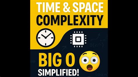 Time And Space Complexity Made Easy Dsa For Beginners Youtube