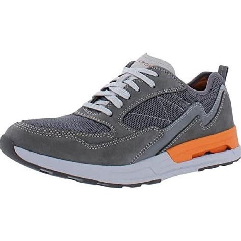 Rockport Mens Pulsetech Sport Ubal Sneaker Steel Grey Nubuckmesh