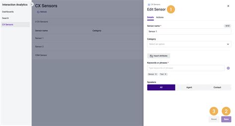 Managing CX Sensors Knowledge Base