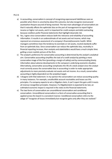 Chapter 2 Financial Statement Analysis Pb 2 A In Accounting