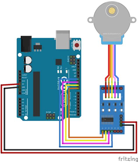 Подключение шагового двигателя к Arduino Uno схема и программа