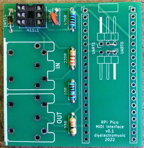 Raspberry Pi Pico Midi Module Pcb Part 2 Simple Diy Electronic