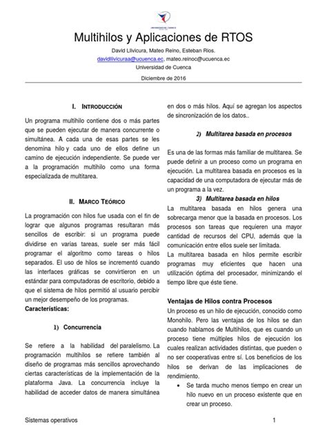 multihilos y aplicaciones de rtos descargar gratis pdf hilo