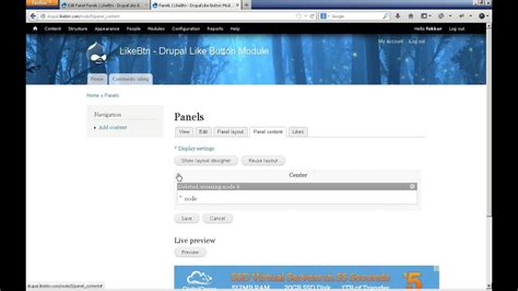 Creating Like Button Content Type In Drupal And Using It In Panels Youtube