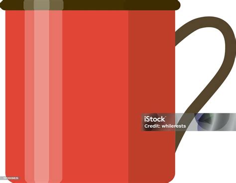 캠핑 빨간 에나멜 머그잔 흰색 배경에 고립 에나멜 메탈 컵 1개 벡터 만화 일러스트 에나멜에 대한 스톡 벡터 아트 및 기타 이미지 에나멜 컵 0명 Istock