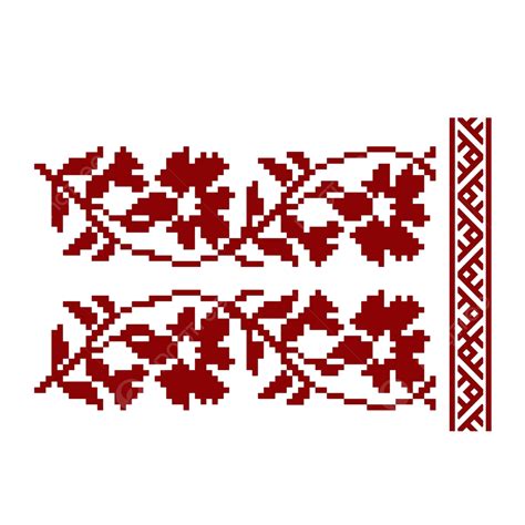 Ethnic Geometric Patterns Vector Illustration Of Traditional Embroidery
