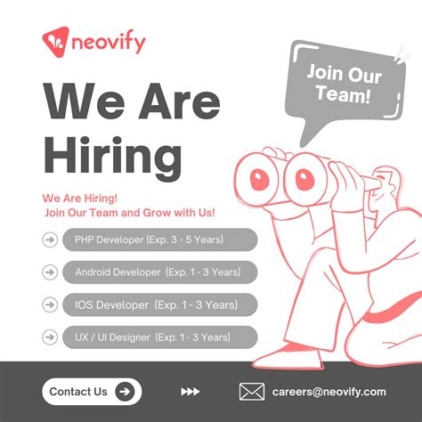 Neovify Hiring Jobopportunity Joinourteam Recruitment