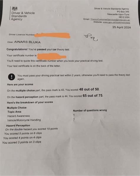 Uk Theory And Practical Test Pass Confirmation Same Day Message Me For