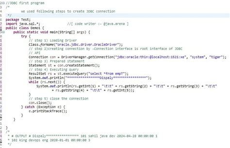 Sahil Shaikh On Linkedin 🚀 Connect To A Oracle Database And Retrieve Data From A Table 🛠️…