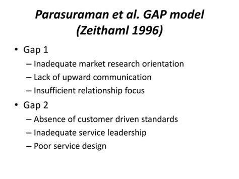 The Gap Model Ppt