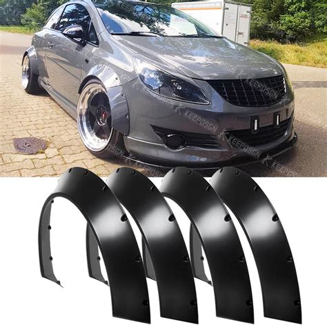 For Vauxhall Opel Corsa Fender Flares Extra Wide Extension Body Kit