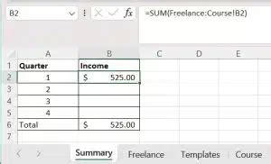How To Sum Multiple Tabs In Excel Add Data Across Sheets