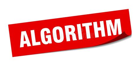 Algorithm Sticker Algorithm Square Sign Stock Vector Illustration Of