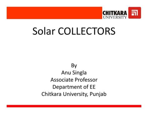 Solar Energy Collectors Pptx