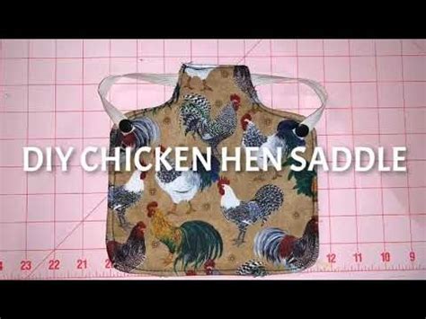 Diy Super Easy Chicken Hen Saddle Chicken Diy Chicken Aprons