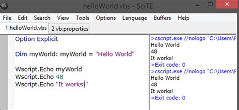 Scripting How To Comfortably Monitor Variables In A Vbscript During