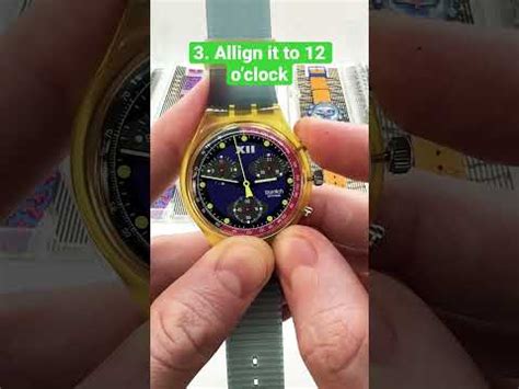 How To Reset A Swatch Chronograph Watch Allign Calibrate Swatch Chrono Hands At Oclock