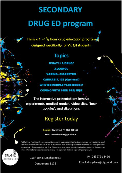 Drug Education Wctu Victoria