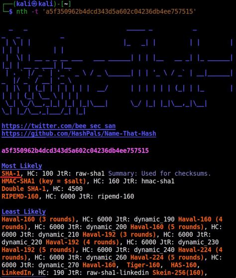 Name That Hash A Tool To Identify Hashes Hackercool Magazine