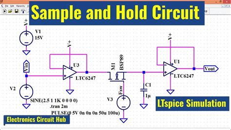 Lt Spice Sample And Hold Circuit Simulation Using Opamp Youtube