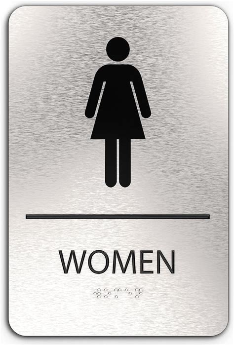 Ada Restroom Sign Women 6x9 Inches Vizilok