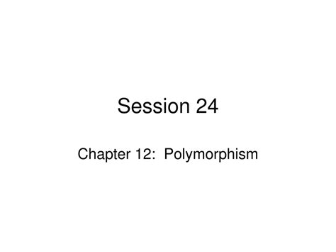 Ppt Exploring Polymorphism In Object Oriented Programming Powerpoint Presentation Id8626207