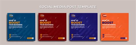 소셜 미디어 포스트 템플릿 디자인 집합입니다 소셜 미디어를 통해 웨비나 초대 설계를위한 좋은 템플릿 또한 다른 소셜 미디어 광고에 대한 좋은 템플릿 소셜 네트워킹에 대한