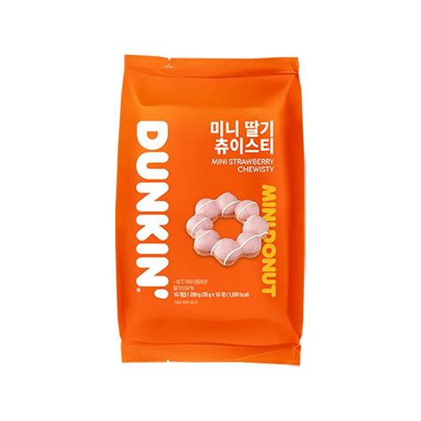 던킨도너츠 미니 딸기 츄이스티 10개입 홈플러스 택배배송