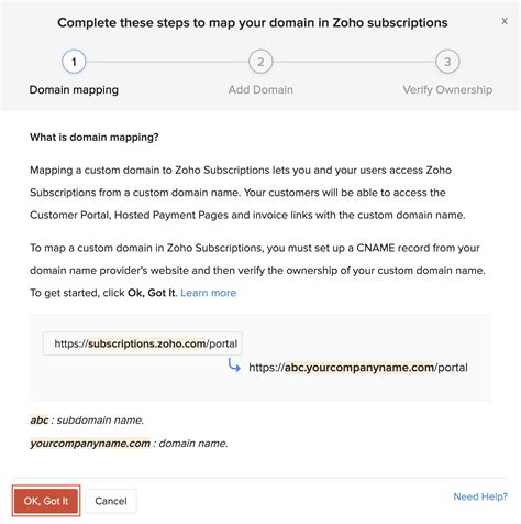 Custom Domain Mapping Help Zoho Subscriptions