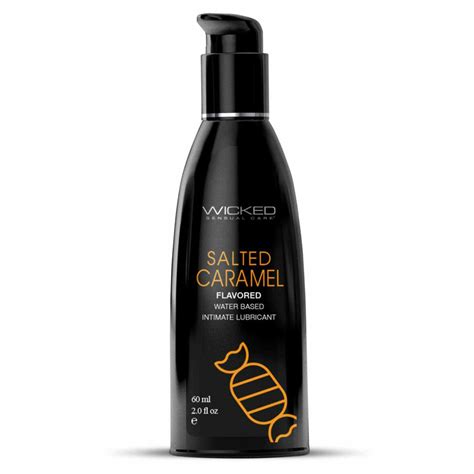 Wicked Aqua Salted Caramel Flavoured Lubricant Enhancing Oral Sexyland